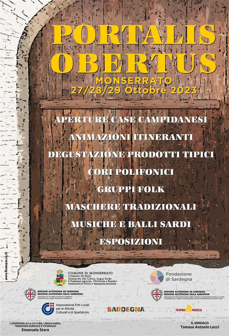 Portalis Obertus a Monserrato dal 28 Ottobre: Case campidanesi e ...