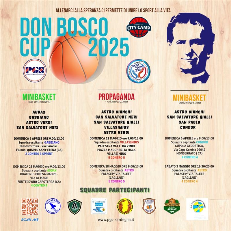 Don Bosco Cup 2025: il minibasket PGS riparte tra sport, vita e speranza